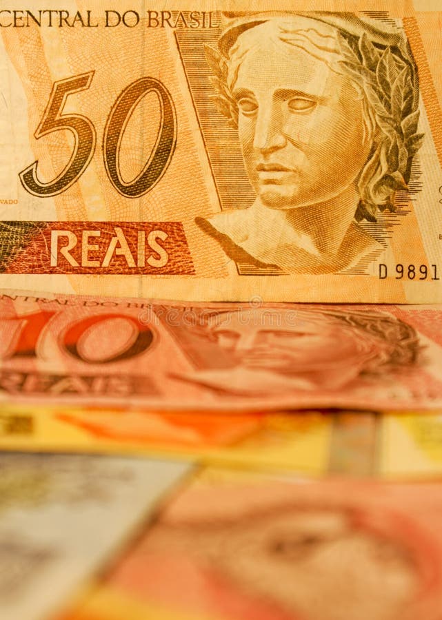 Braziliaans geld stock foto. Image of gegevens, offerte - 15638928
