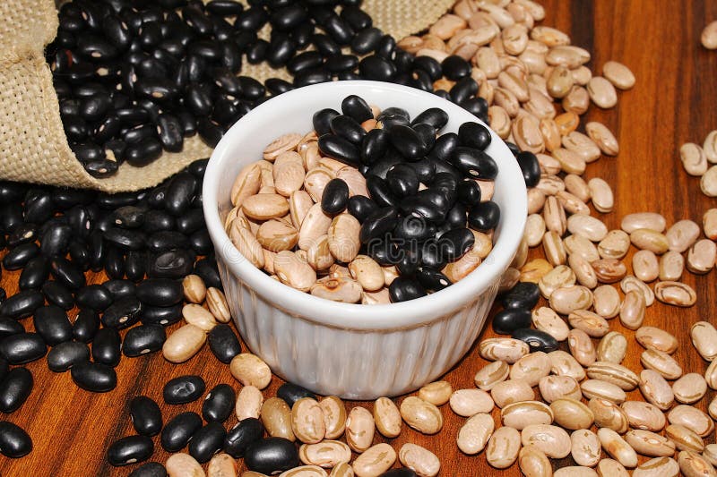 Brazilian Beans in a White Ramekin. Traditional Food Stock Photo ...