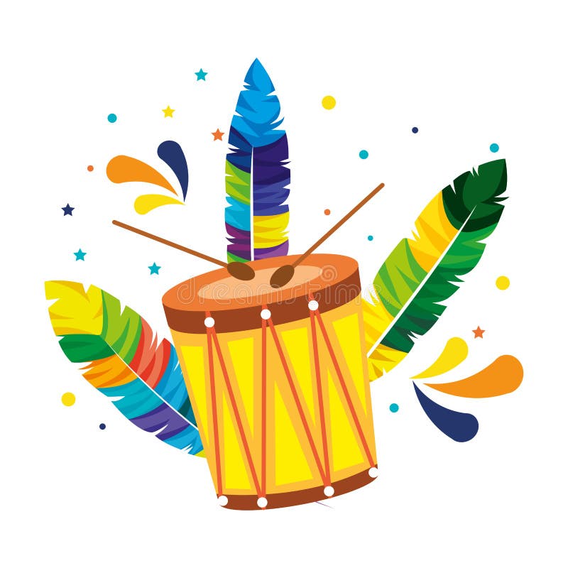 Carnival Bongo Instrument Icon Stock Vector - Illustration of ...