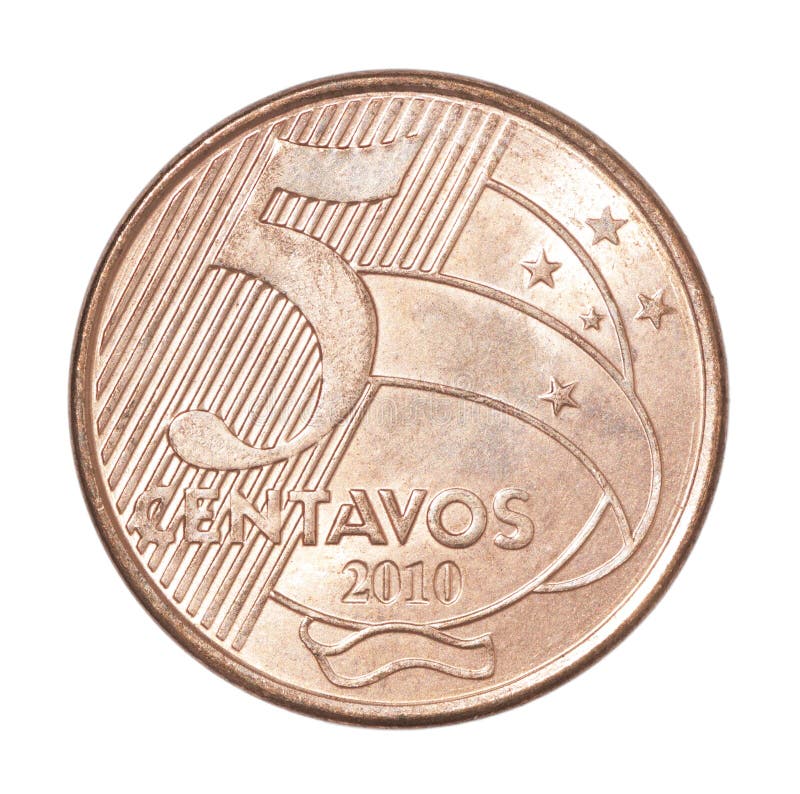 Brazilian real coin stock image. Image of centavos, full - 85098979