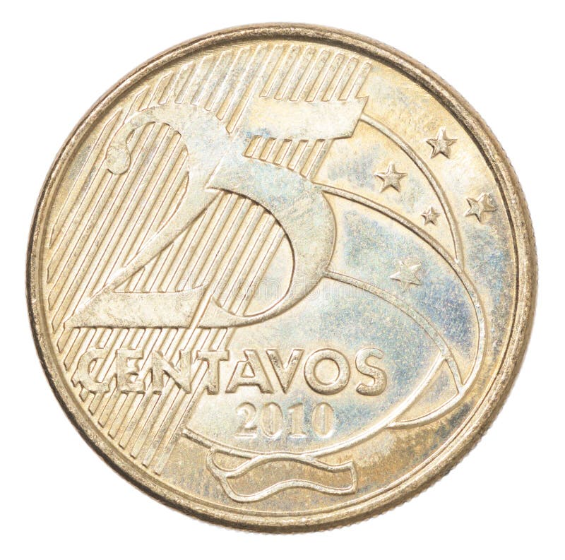 Brazilian real coin stock image. Image of centavos, full - 85098979