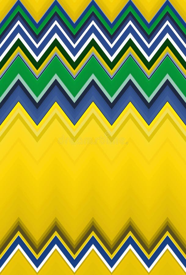 Brazilian Chevron Pattern Brasil Background. Art Stock Illustration ...
