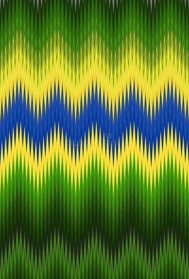 Brazilian Chevron Pattern Brasil Background. Trends Stock Illustration ...