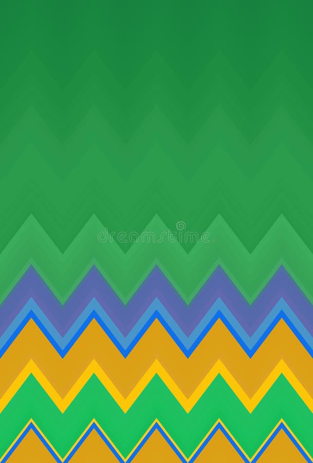 Brazilian Chevron Pattern Brasil Background. Art Stock Illustration ...