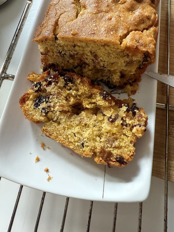 Brazilian Corn Cake Fuba Made with Corn Flour, Grapes and Walnut Stock Image - Image of sweet ...