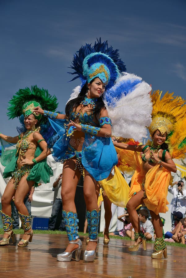 Brazilian Day in Los Angeles Editorial Photo - Image of orange, women ...