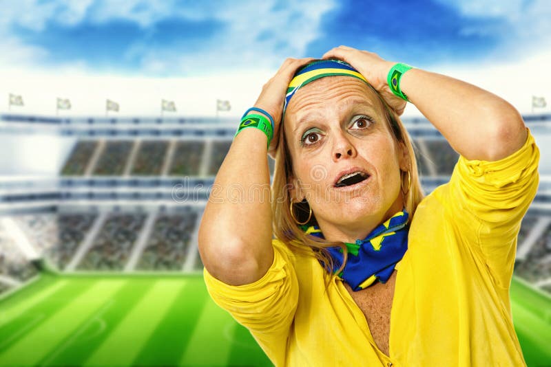 Brazilian Fan Desperate Statium Stock Photos - Free & Royalty-Free ...