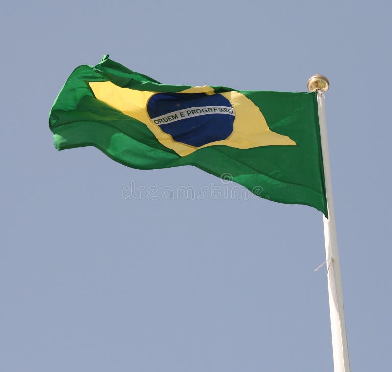 Brazilian flag stock photo. Image of flag, yellow, blue - 1945924