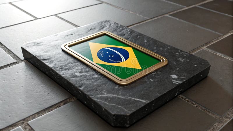 Emblem brazil stock vector. Illustration of icon, competition - 40786527