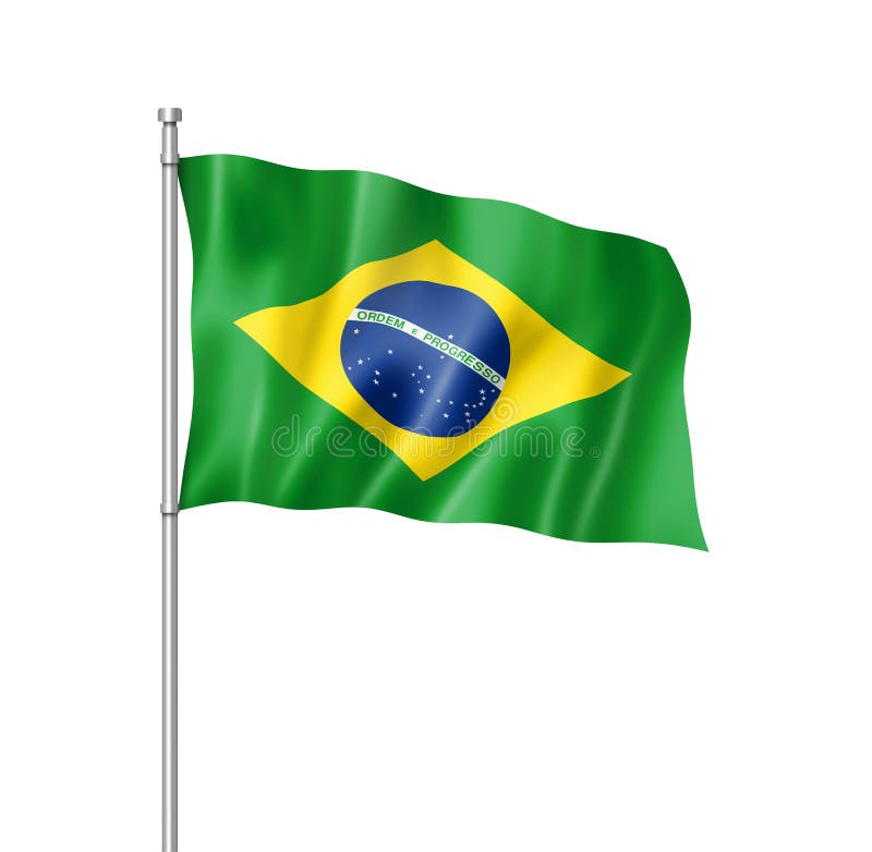 Brazilian flag text font stock illustration. Illustration of color ...