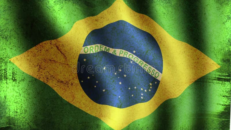 Brazilian Flag Country of Brazil Transition Green Screen Stock Video ...