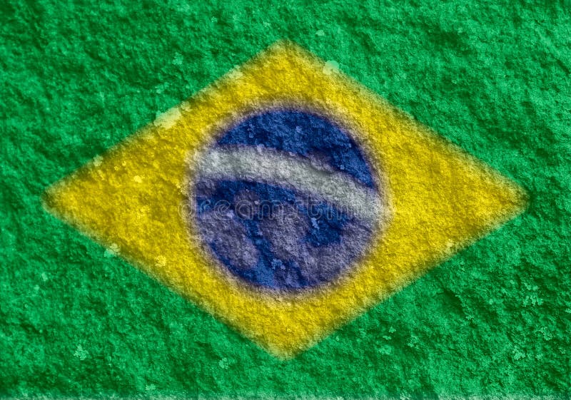 Brazilian Flag Texture As Background Stock Image - Image of power ...