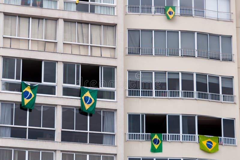 Brazilian Flags stock photo. Image of home, hanging, janeiro - 68404464