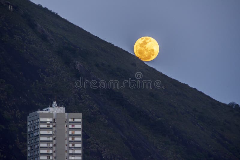 Brazilian full moon. stock image. Image of luna, crater - 130477013