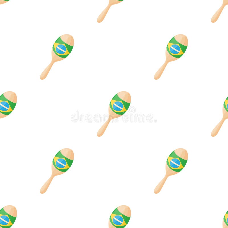 Brazilian Maracas Pattern Seamless Vector Stock Vector - Illustration ...