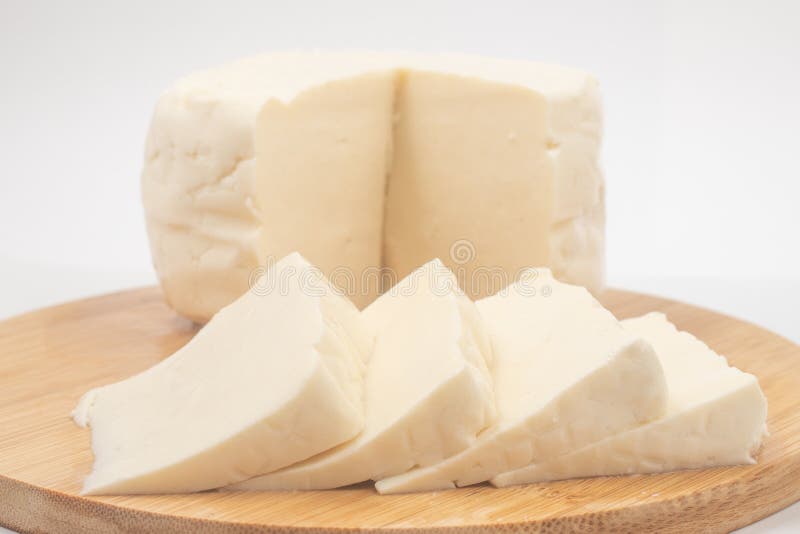 Brazilian Minas Cheese Sliced Stock Photo - Image of cheese, snack ...