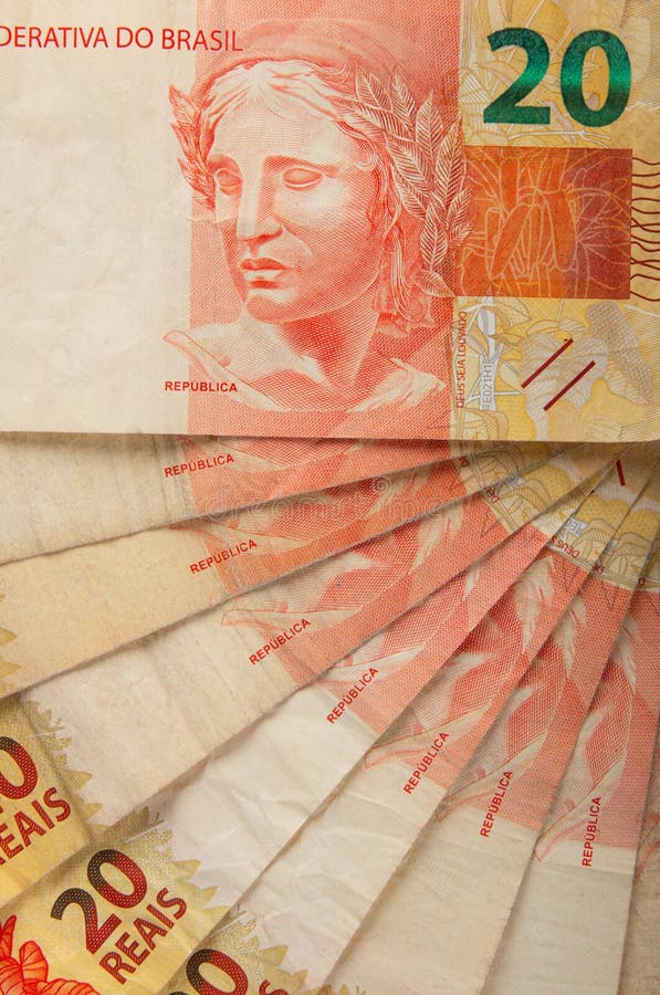 Brazilian money stock image. Image of checking, finance - 166891801