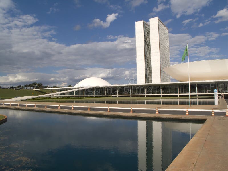 Brazilian National Congress Editorial Stock Photo - Image of capital ...