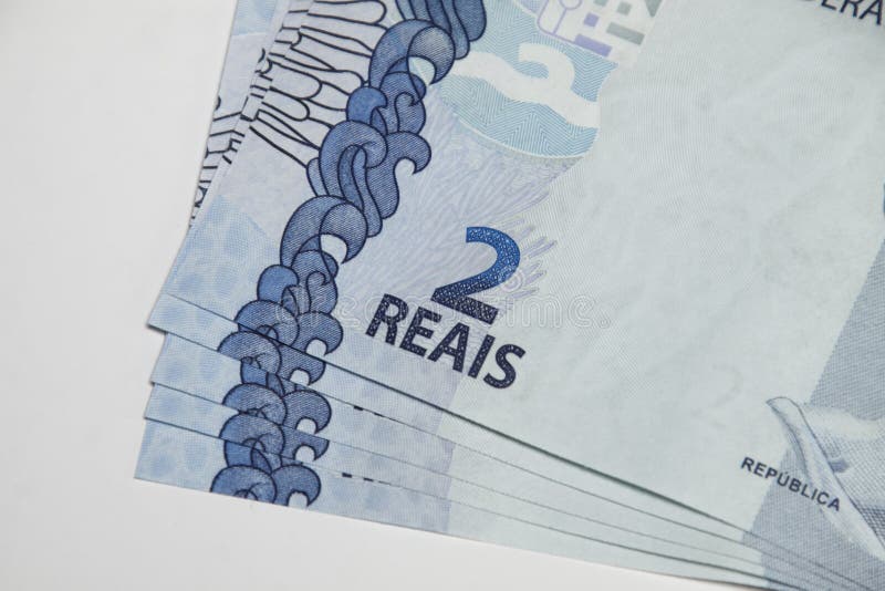 Brazilian notes Real stock image. Image of house, texture - 63125315