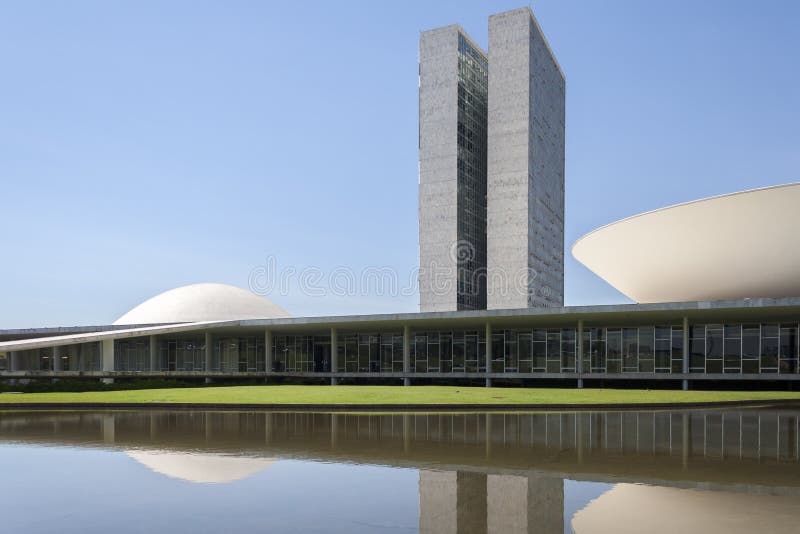 Brazilian Parliament, National Congress Editorial Photo - Image of ...