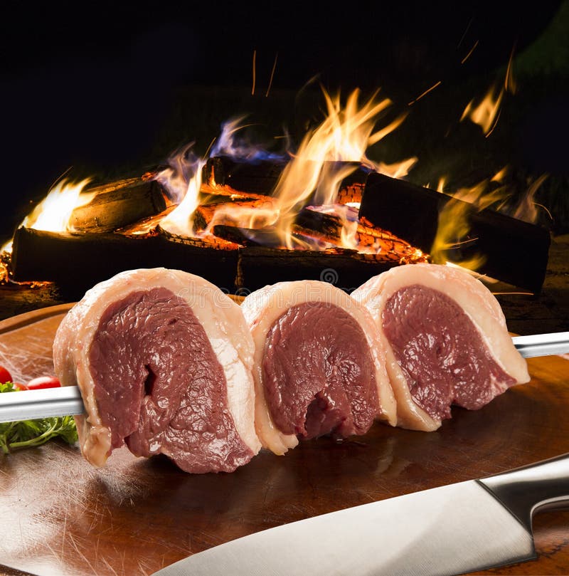Brazilian Picanha. Raw Meat. Stock Photo - Image of barbecue, fire ...