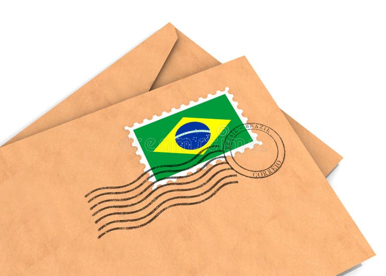 Brazilian post stock illustration. Illustration of post - 25609770