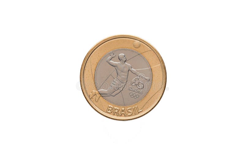 Brazilian 1 Real coin stock photo. Image of brazilian - 93069914