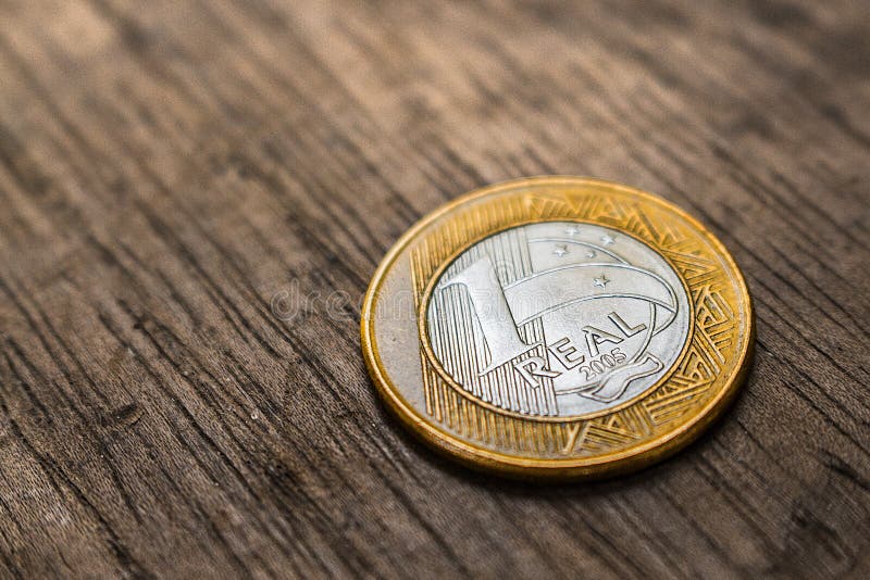 One Real coin stock photo. Image of finance, still, investment - 24897956