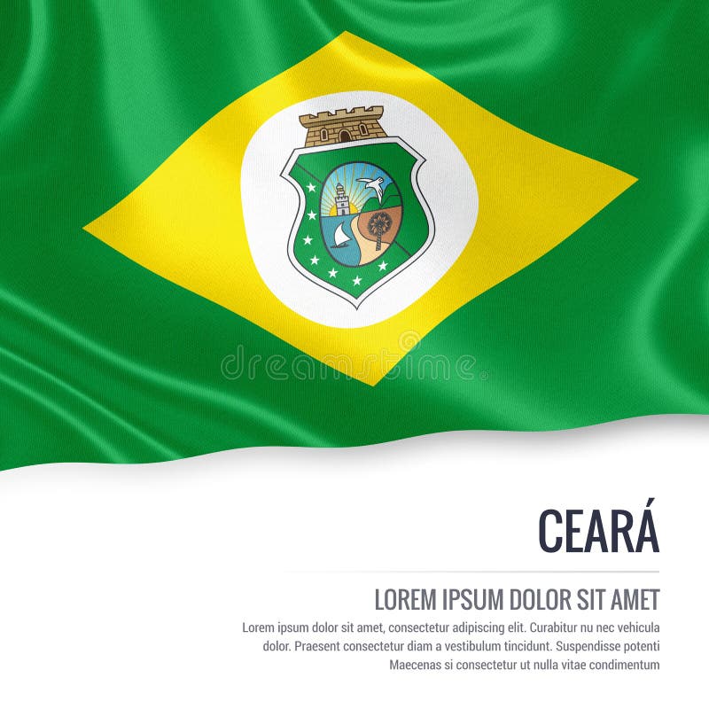 Brazilian State Ceara Flag. Stock Illustration - Illustration of ...