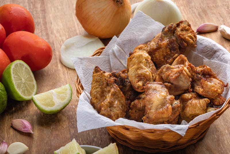 Brazilian Style Deep Fried Chicken. Called Frango a Passarinho Stock ...