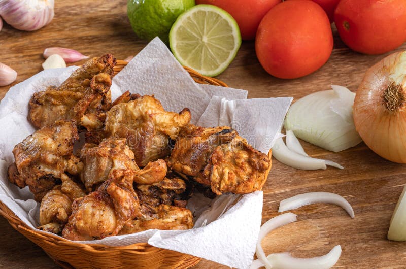 Brazilian Style Deep Fried Chicken. Called Frango a Passarinho Stock ...