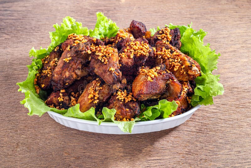 Brazilian Style Deep Fried Chicken. Called Frango a Passarinho Stock ...