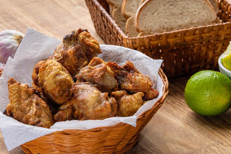 Frango a Passarinho - Traditional Brazilian Fried Chicken Stock Photo ...