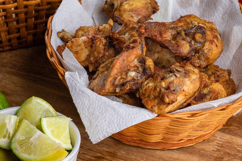 Brazilian Style Deep Fried Chicken. Called Frango a Passarinho Stock ...