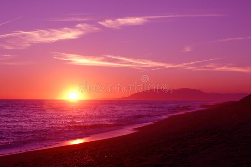 Brazilian Sunset stock photo. Image of horizon, mountain - 4252262