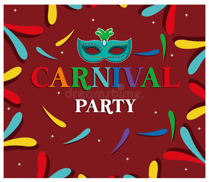 Brazilian Traditional Carnival Concept. Flat Vector Modern Stock Vector ...
