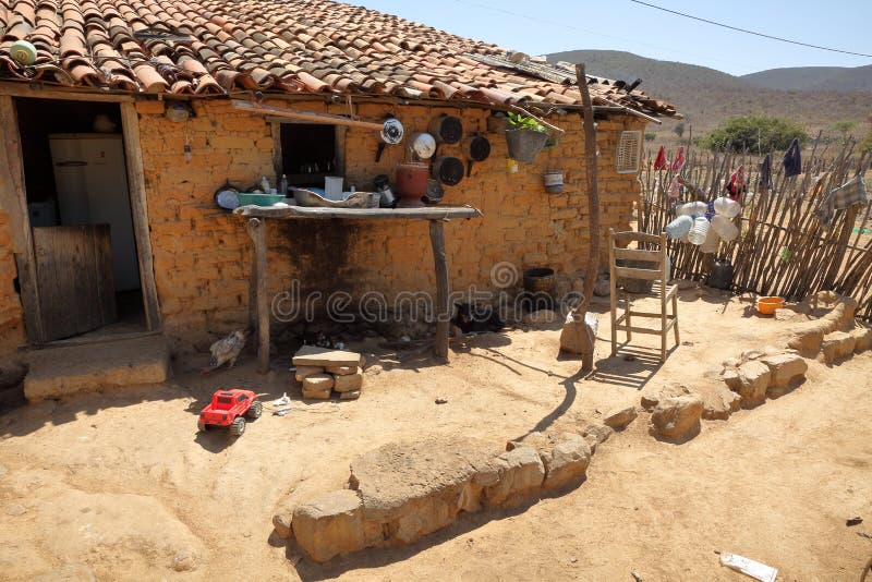 Brazilian Village In The Caatinga Editorial Stock Photo - Image of ...