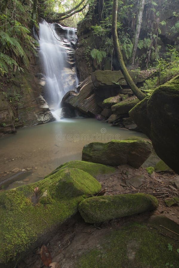 Brazilian Waterfall this Waterfall is Very Beautiful and Cold. Stock ...