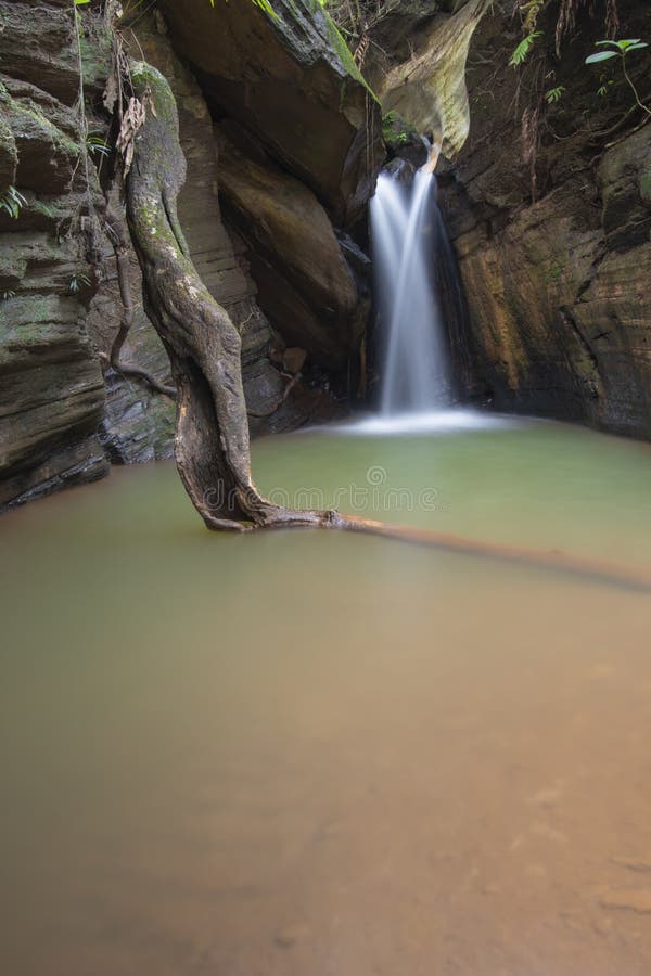 Brazilian Waterfall this Waterfall is Very Beautiful and Cold. Stock ...