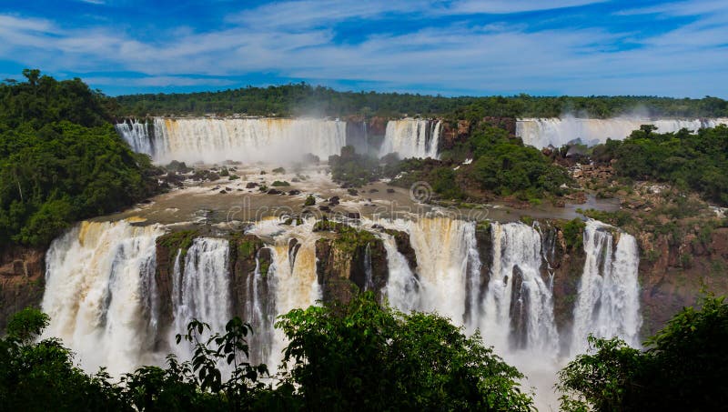 The Brazillian Side of Iguassu Falls.CR2 Stock Image - Image of ...