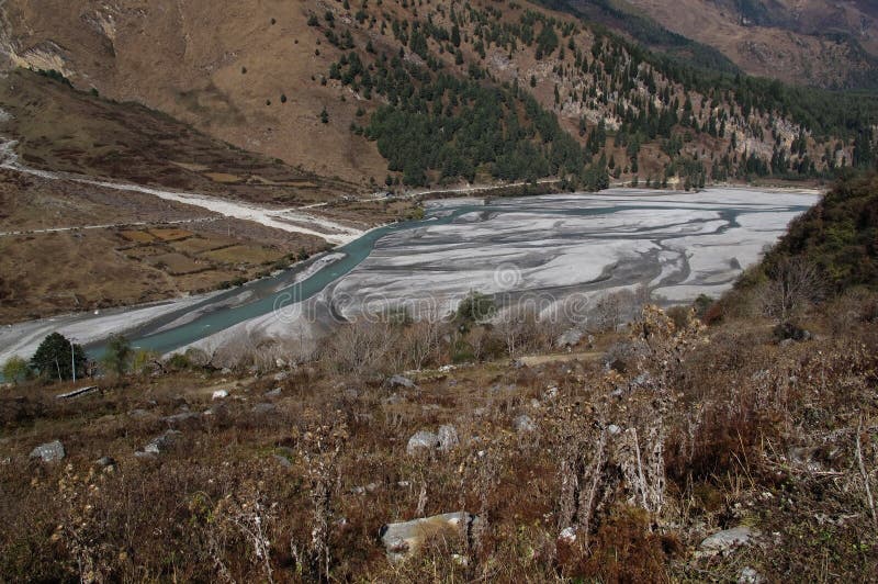 Brazos De Kali Ghandaki River Imagen de archivo - Imagen de cubo ...