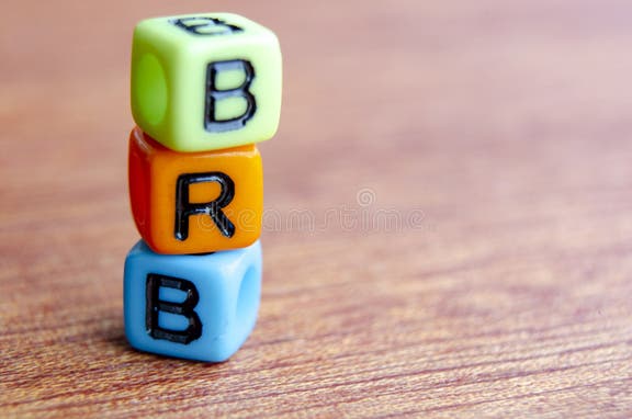BRB Text Represent Be Right Back on Wooden with Customizable Space for ...