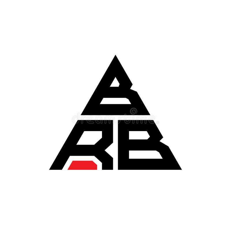 BRB Triangle Letter Logo Design with Triangle Shape. BRB Triangle Logo ...