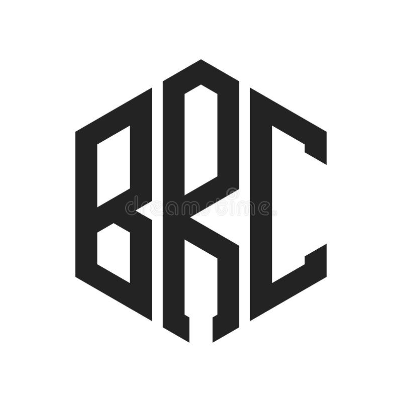 BRC Logo Design. Initial Letter BRC Monogram Logo Using Hexagon Shape ...