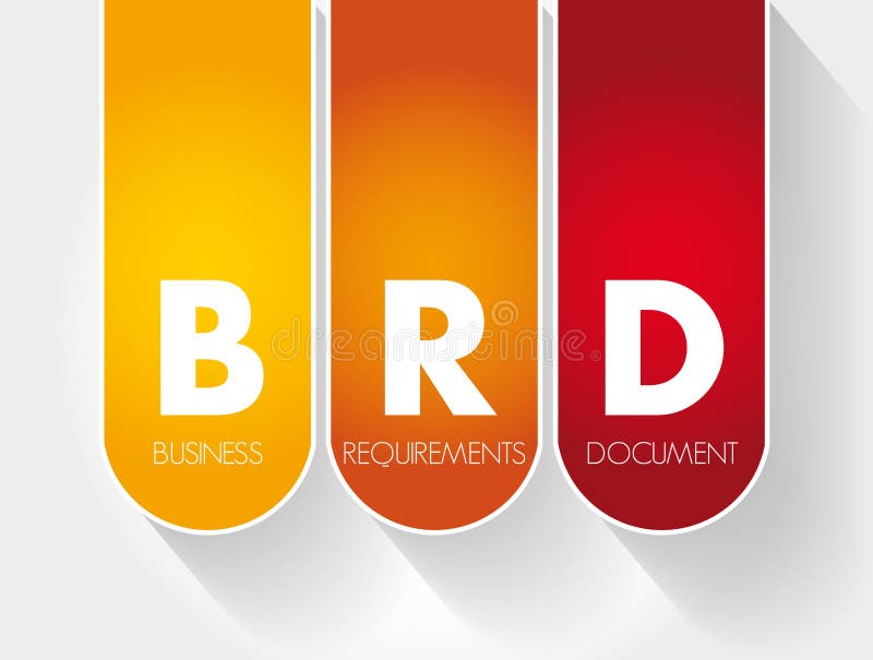 BRD - Business Requirements Document Acronym, Concept Background Stock ...