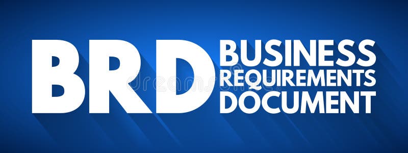 BRD - Business Requirements Document Acronym, Concept Background Stock ...