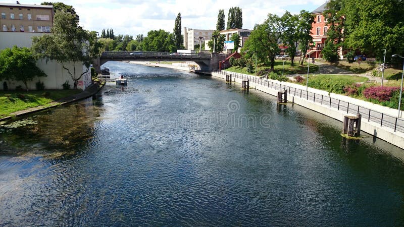 Brda river in Bydgoszcz. stock image. Image of look, brda - 49627207