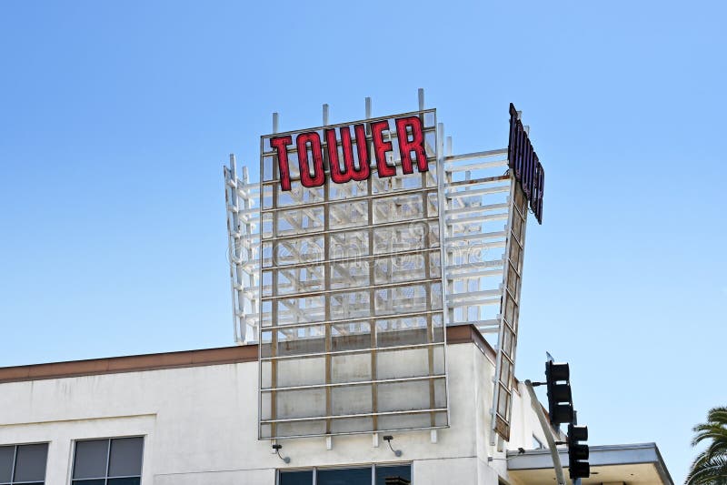 BREA, CALIFORNIA - 28 MAR 2023: the Old Tower Records Building in ...