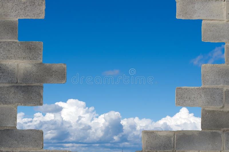 Breach In Wall Of Inverlochy Castle, Scotland. Stock Image - Image of ...