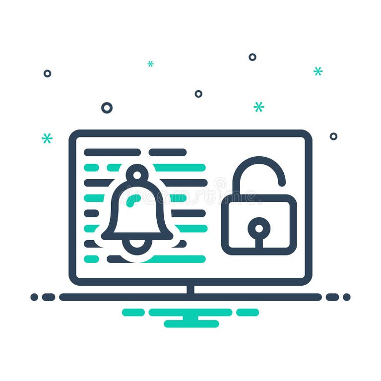 Mix Icon for Breach, Infringement and Outrage Stock Illustration ...